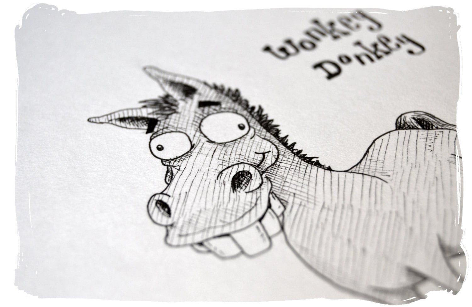ORIGINAL wonkey Donkey Drawing, or 1 of 5 Limited Edition Prints Funny ...