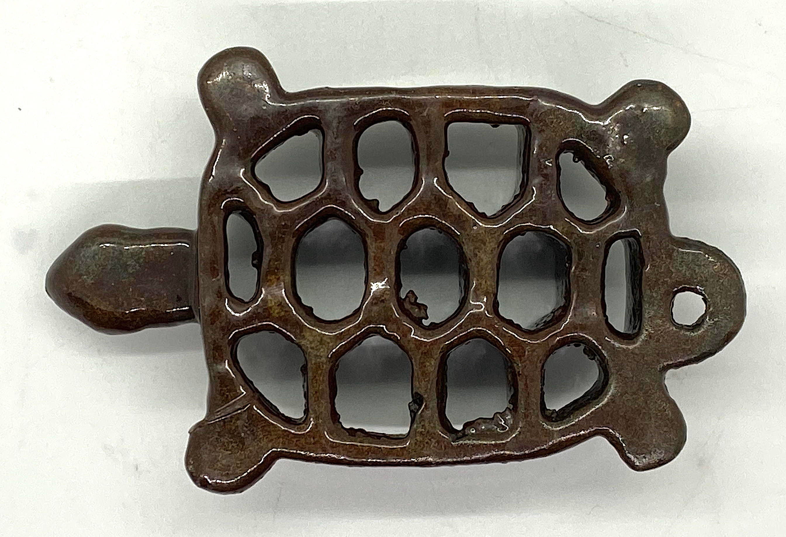 Vintage Enameled Turtle Flower Frog, Floral,arranging, Ikebana - Etsy