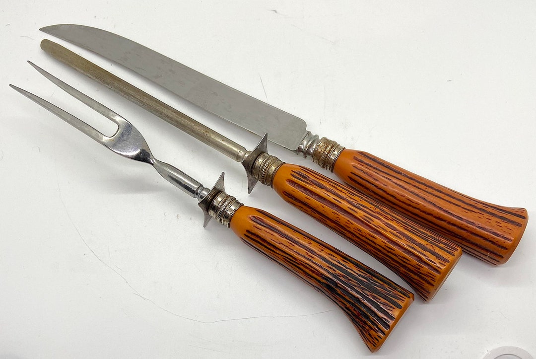 Vintage Empire Sheffield England Carving Set Knife Fork Etsy