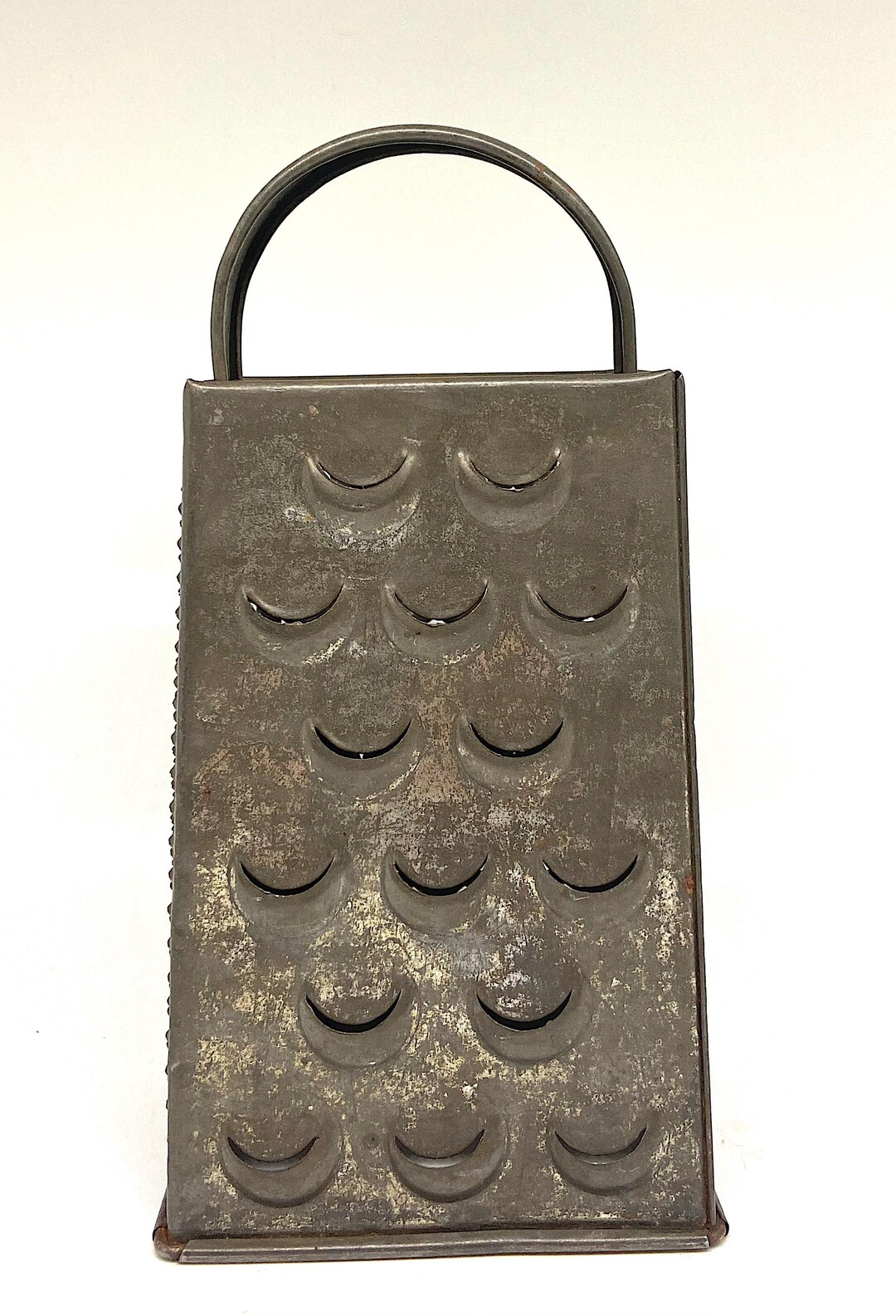 Antique Vintage Kitchen Grater Shredder, Fish Scale, Primitive 4 Sided ...