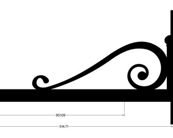 Iron Sign Bracket | Etsy