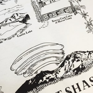 Mt. Shasta Tea Towel (dish Towel) - Etsy