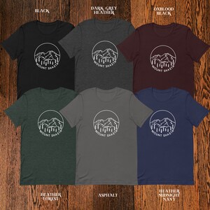 Mount Shasta Minimalist T-shirt - Mountain Themed T Shirt, Hiking Tees ...