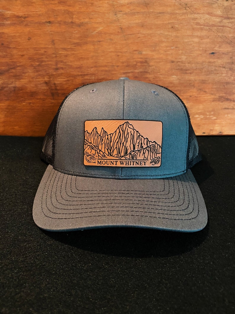 Mt. Whitney - California - Sierra Nevadas - Mountain Leather Patch ...