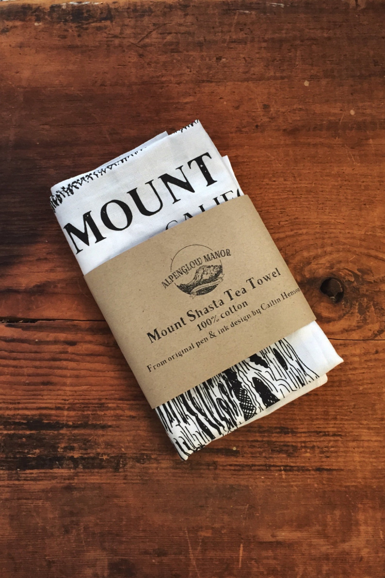 Mt. Shasta Tea Towel dish Towel - Etsy