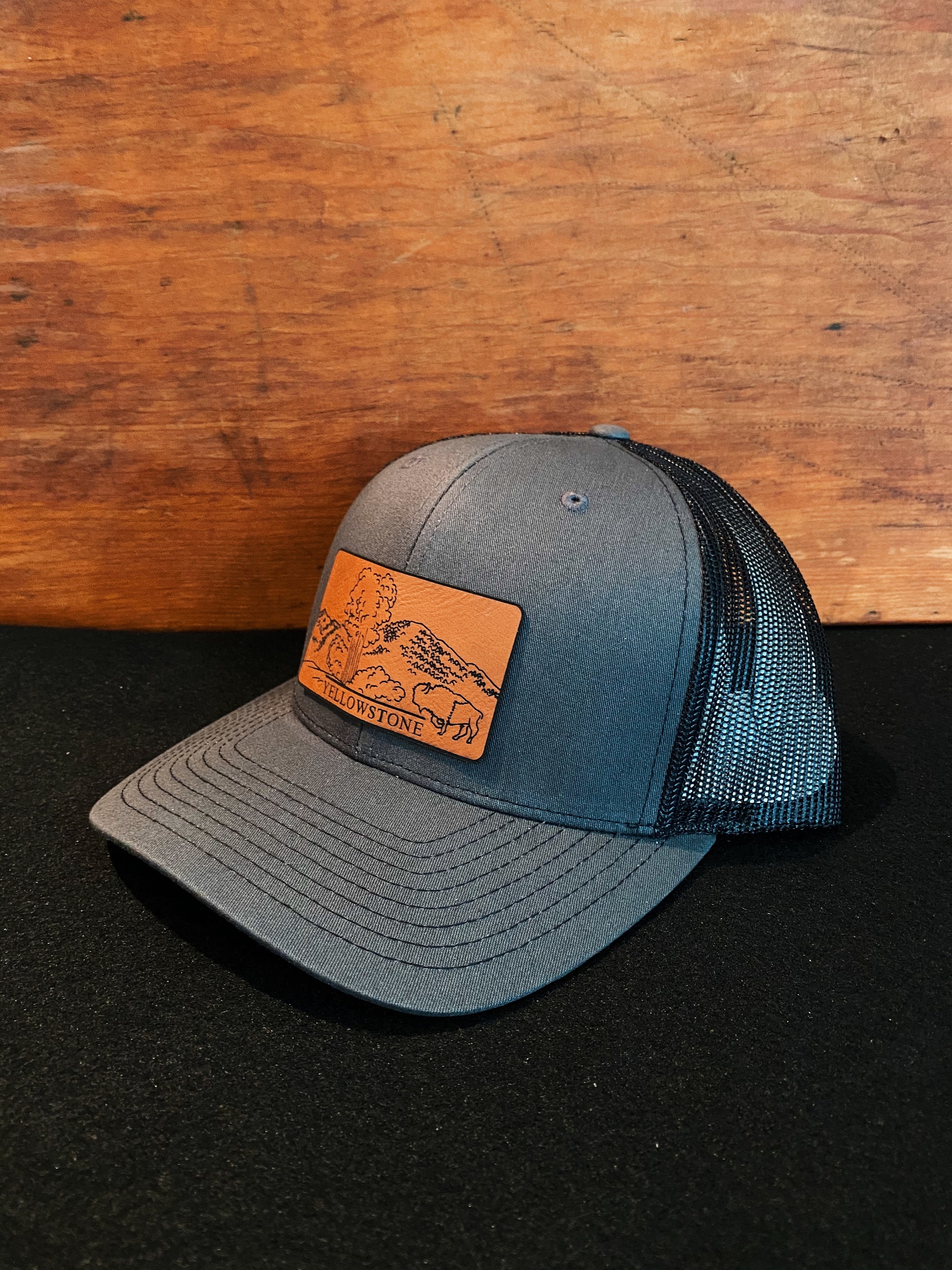 Yellowstone Wyoming National Park Mountain Leather Patch | Etsy