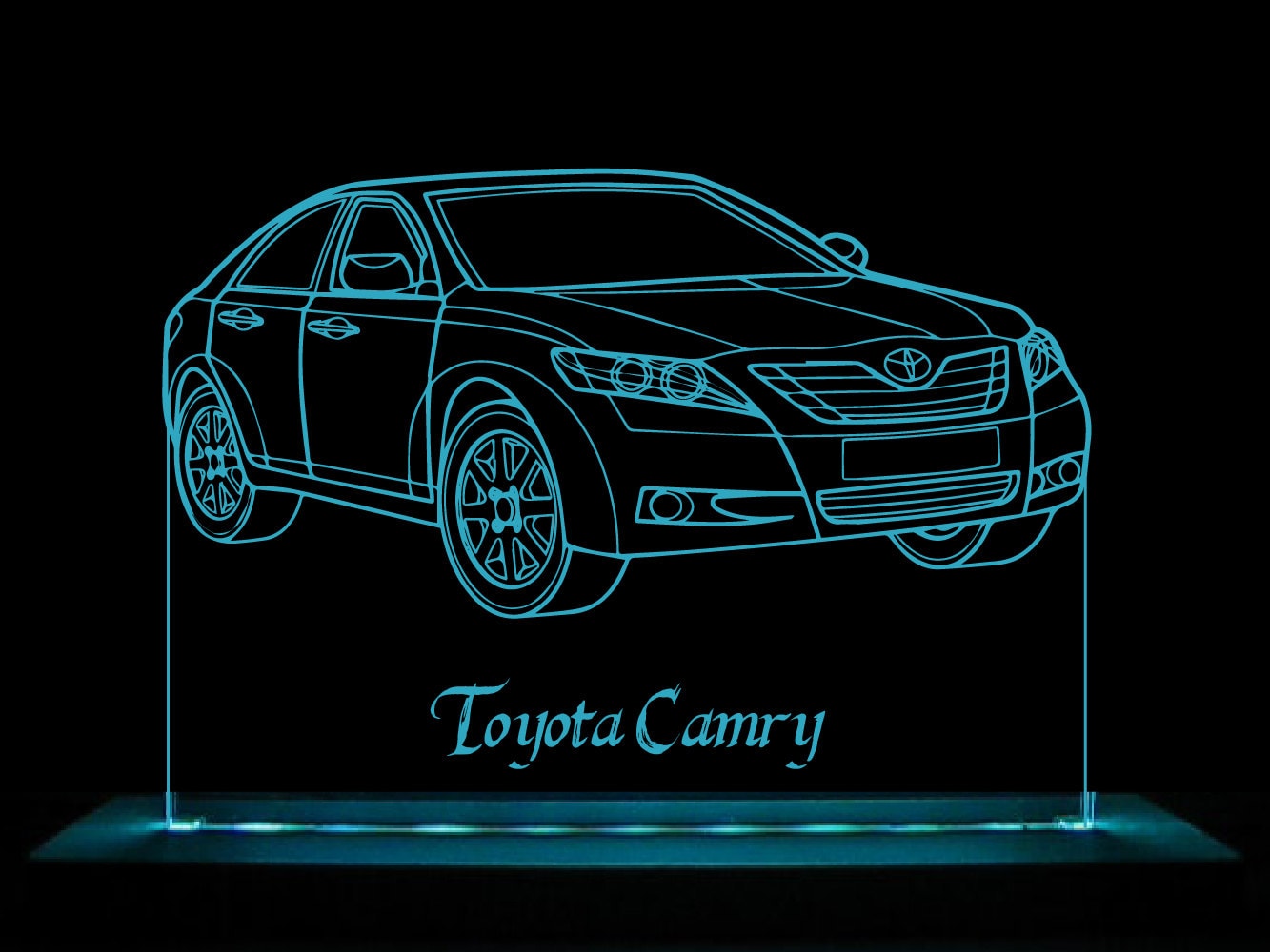 Toyota Camry Edge Lit LED Acrylic Light Up Sign Desk Model | Etsy