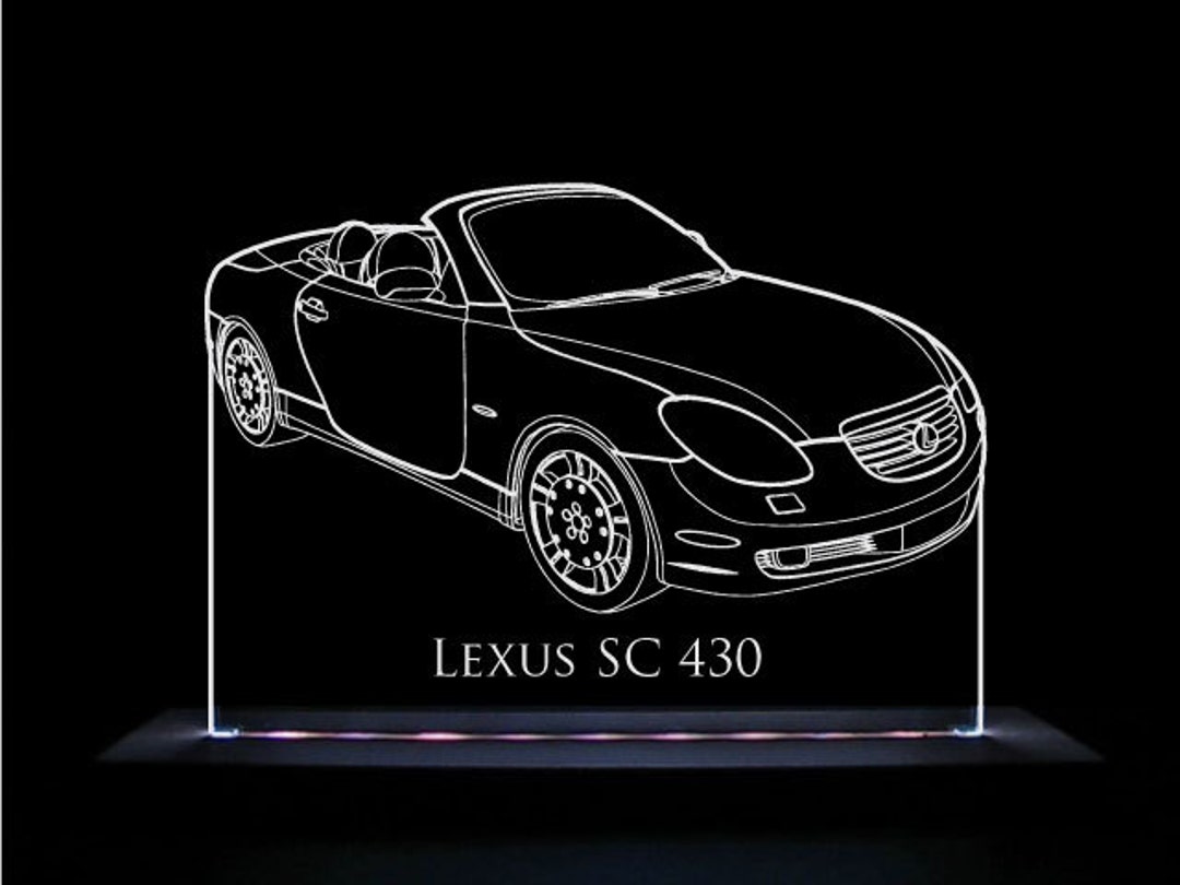Lexus SC 430 Edge Lit LED Acrylic Light up Sign Desk Model Night Light ...