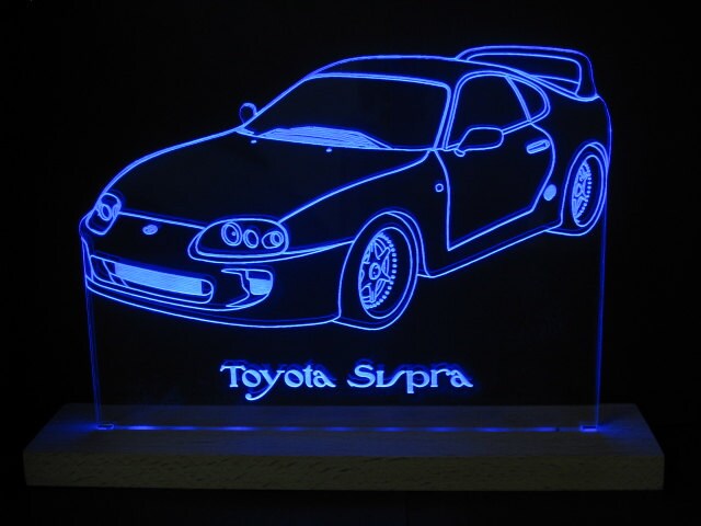 Toyota Supra Edge Lit LED Acrylic Light up Sign Desk Model - Etsy