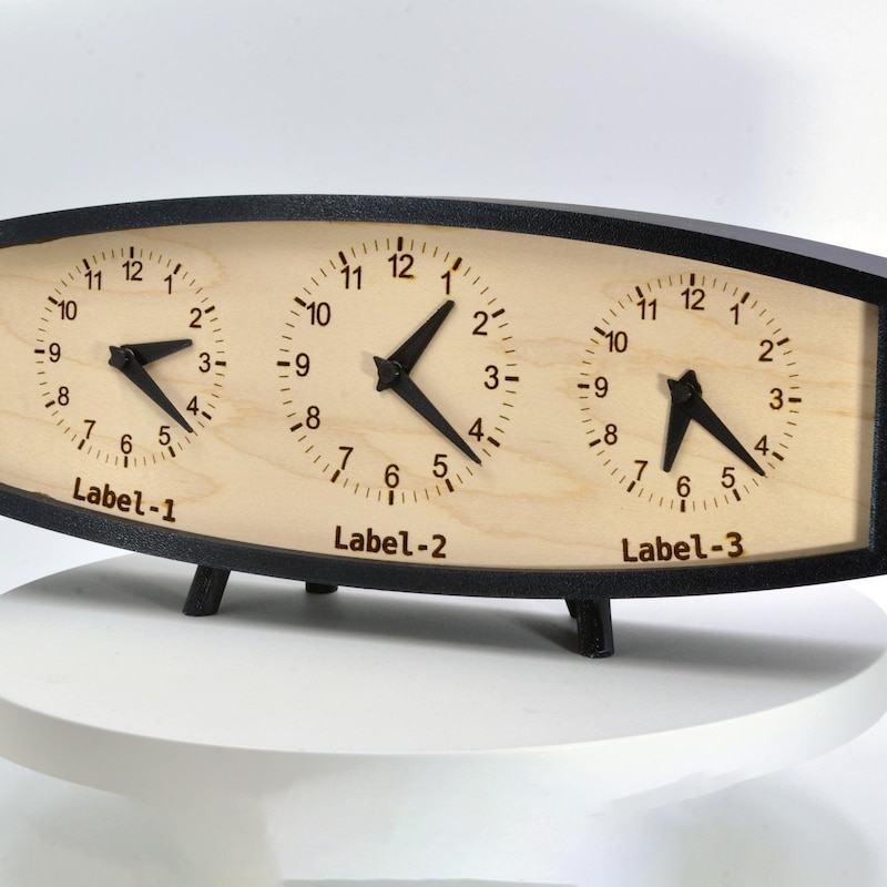 Mid Modern Desk Clock - Etsy