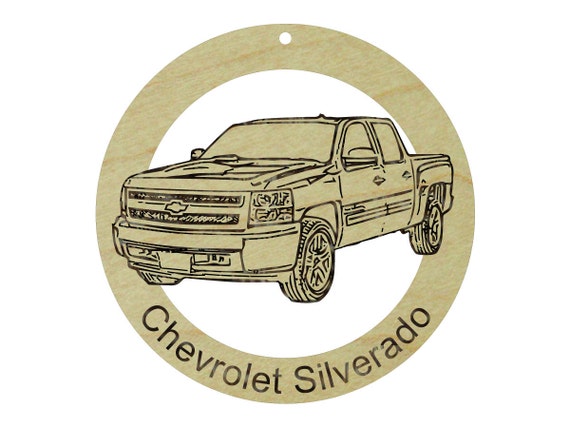 Chevy Chevrolet Silverado Laser Engraved Sanded Finish Natural | Etsy