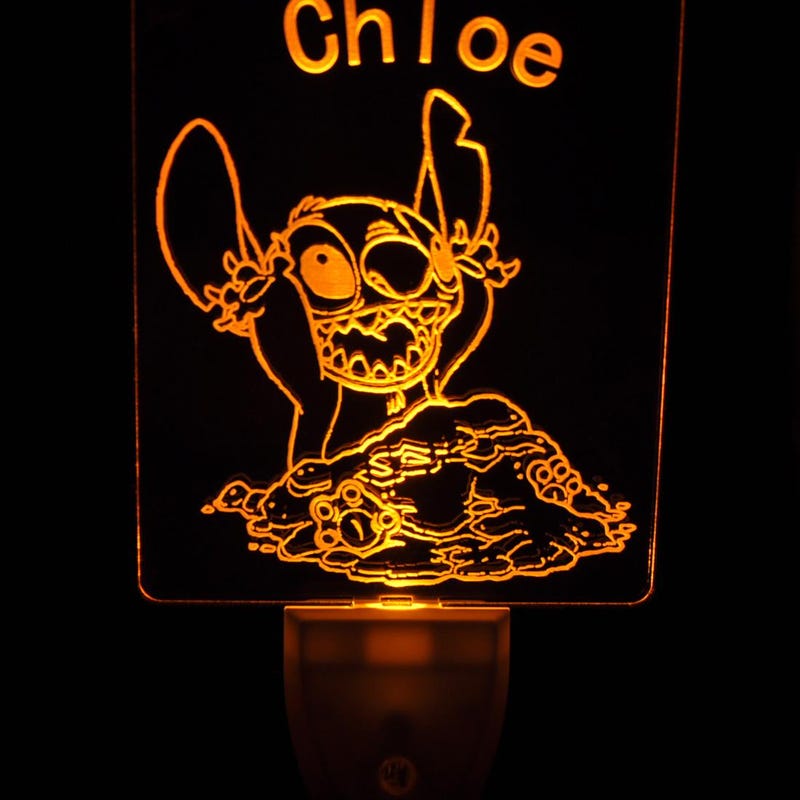 Stitch Led Night Light - Etsy