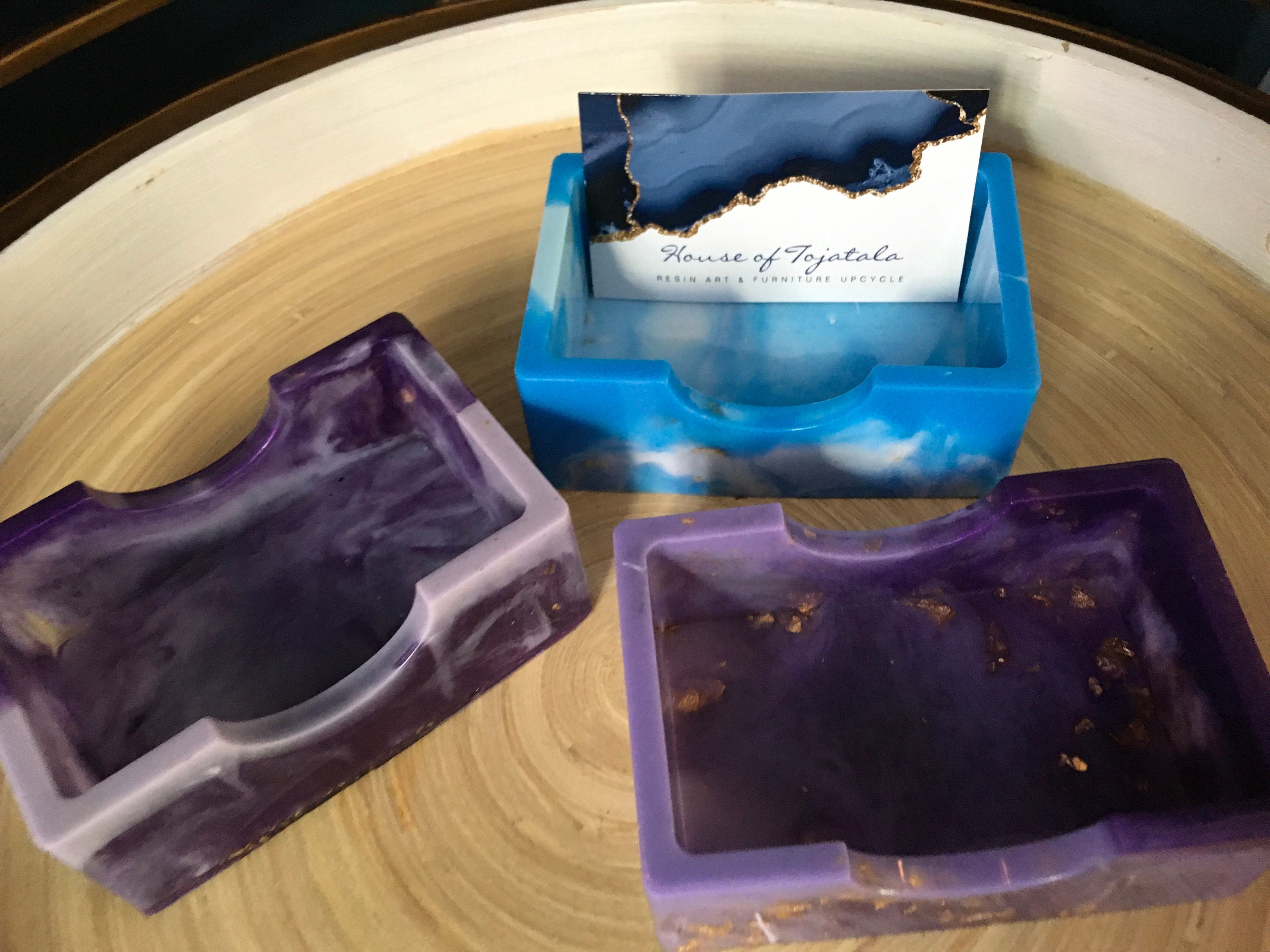 Resin Business Card Holder - Etsy