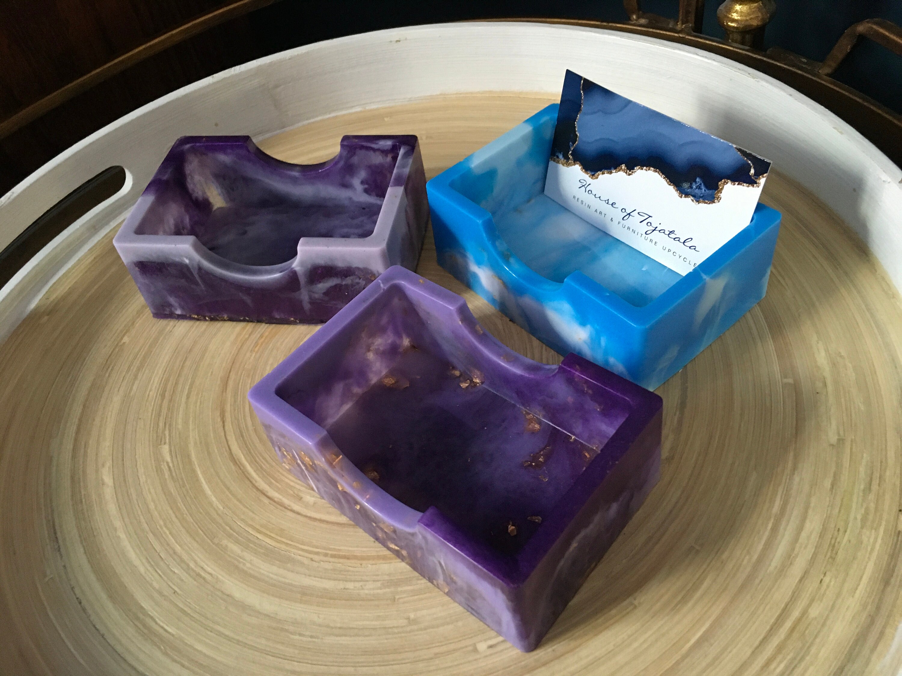 Resin Business Card Holder - Etsy