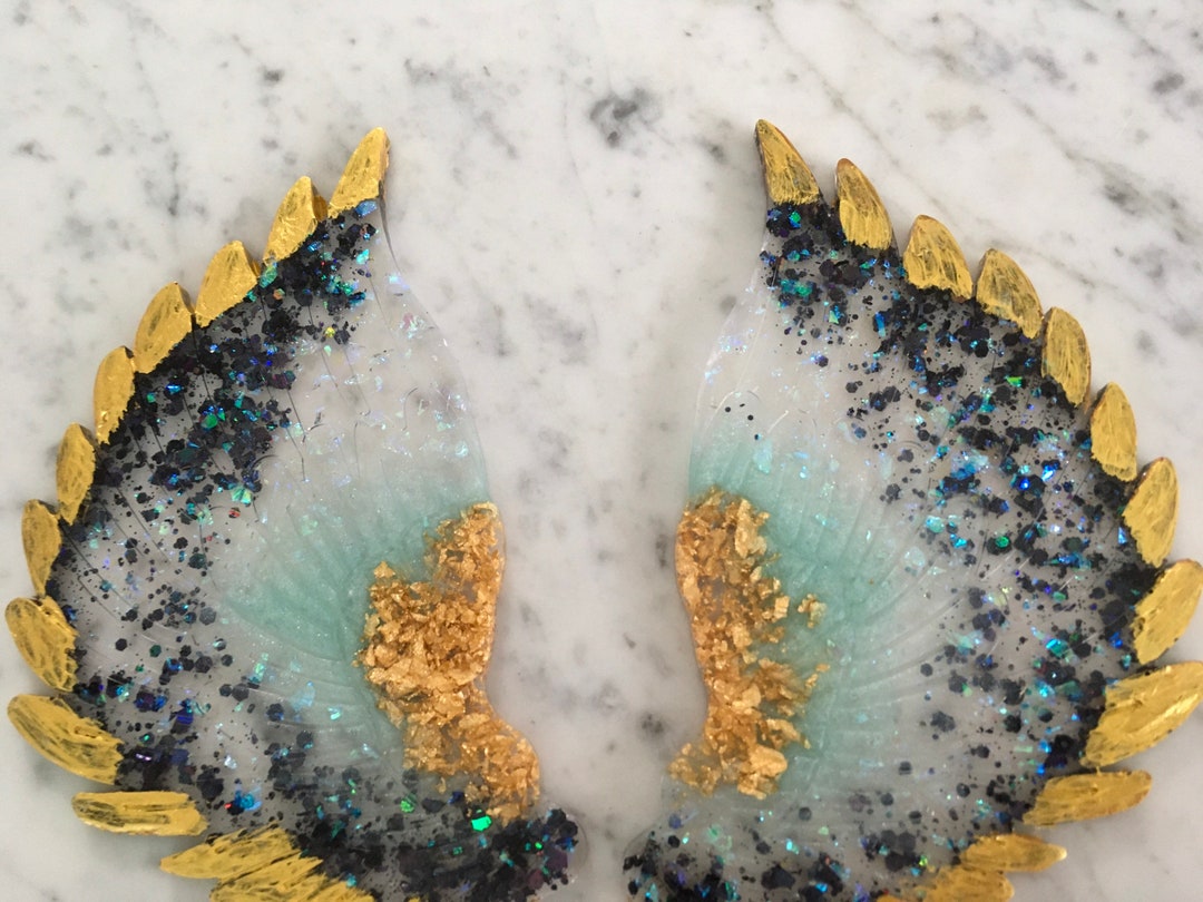Angel Wings Resin Coasters X 2 - Etsy