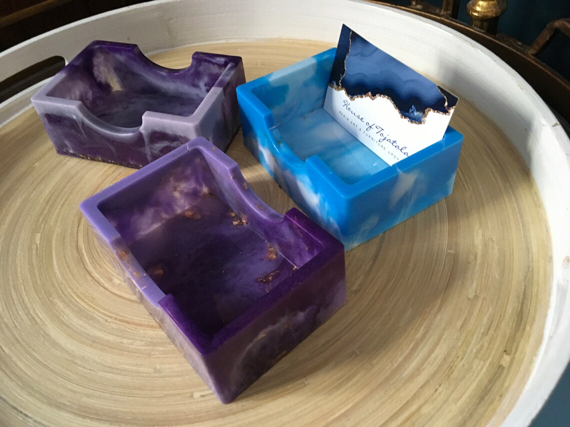 Resin Business Card Holder - Etsy