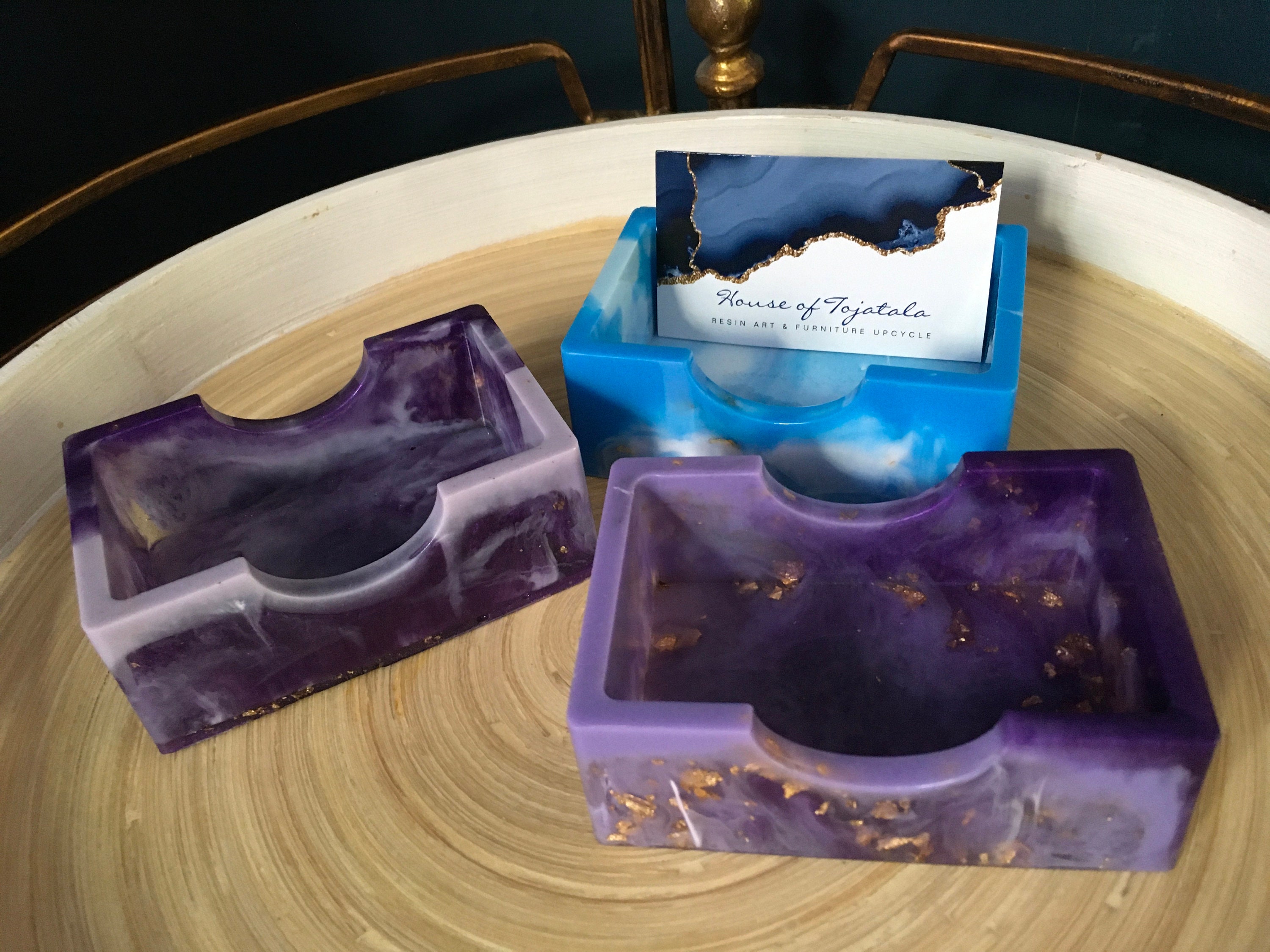 Resin Business Card Holder - Etsy