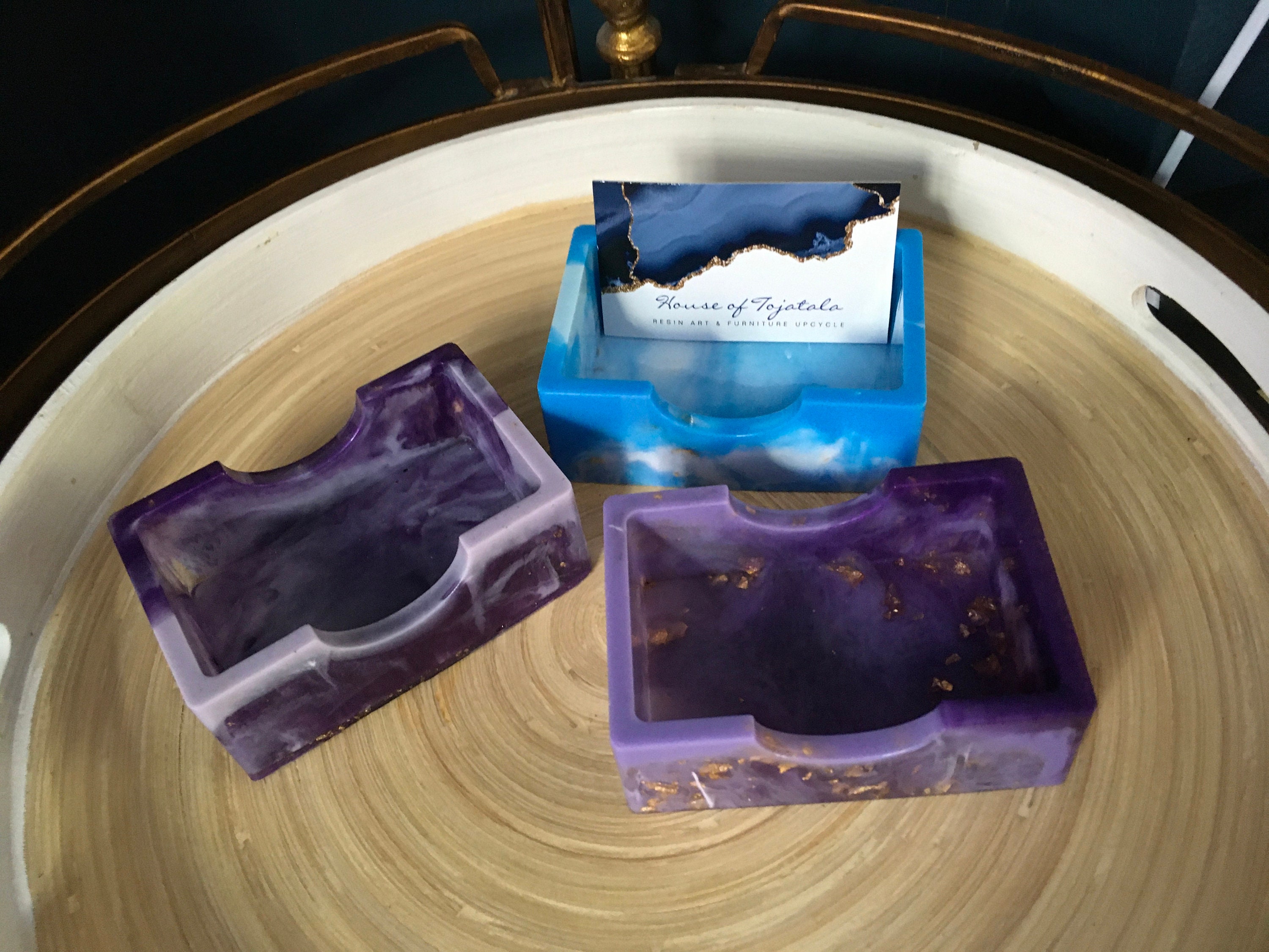 Resin Business Card Holder - Etsy