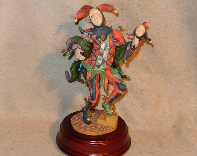 Duncan Royale FIRST EDITION History of Clowns JESTER Music Box Musical ...