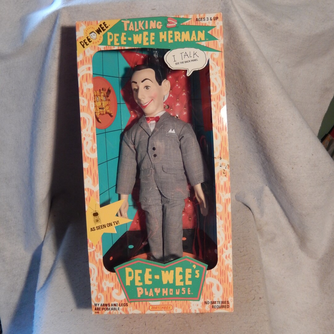 17 Talking PEE-WEE Herman Matchbox Doll MIB Sealed Playhouse 1987 free ...