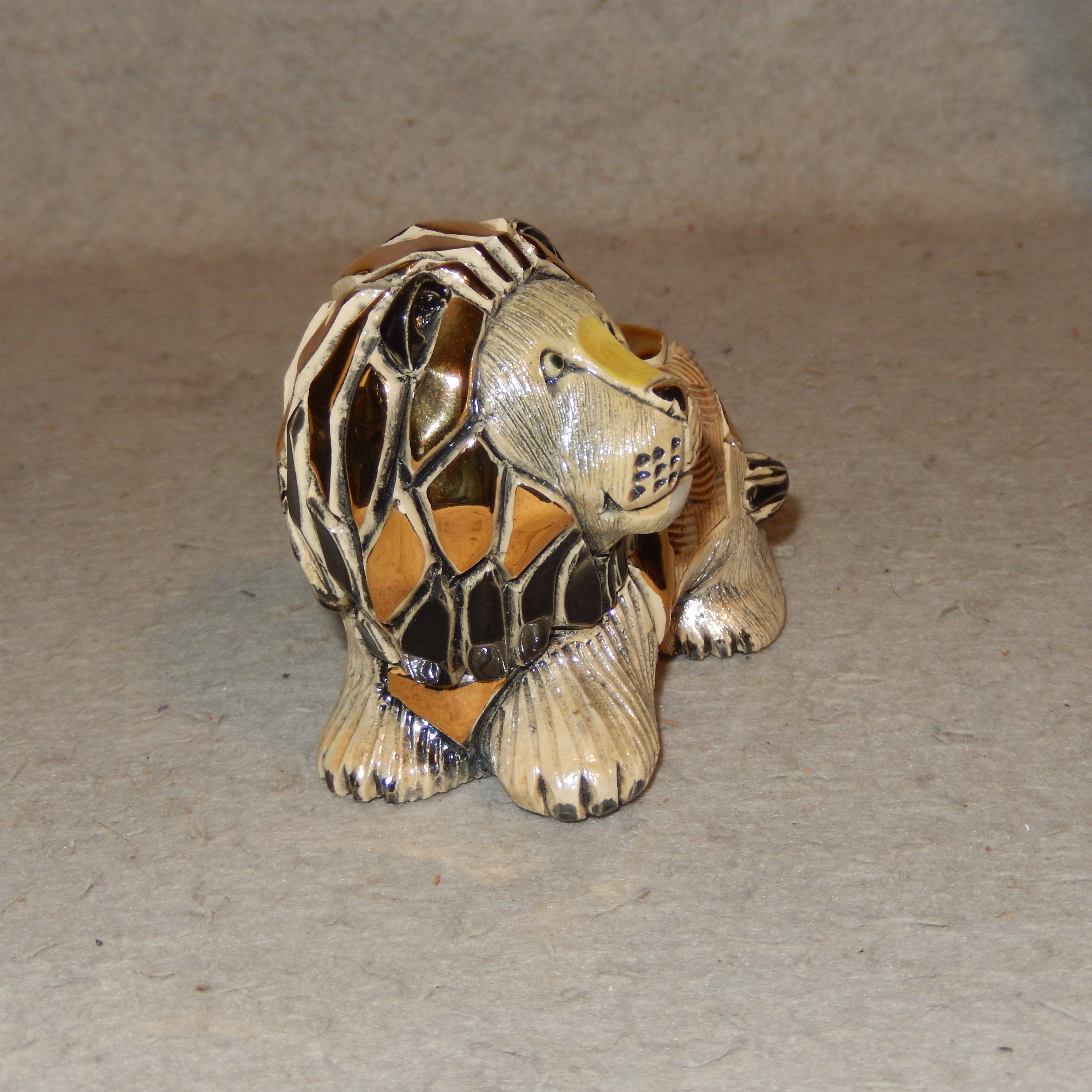 Artesania Rinconada 709 LION Gold Black Standing Wild Cat - Etsy