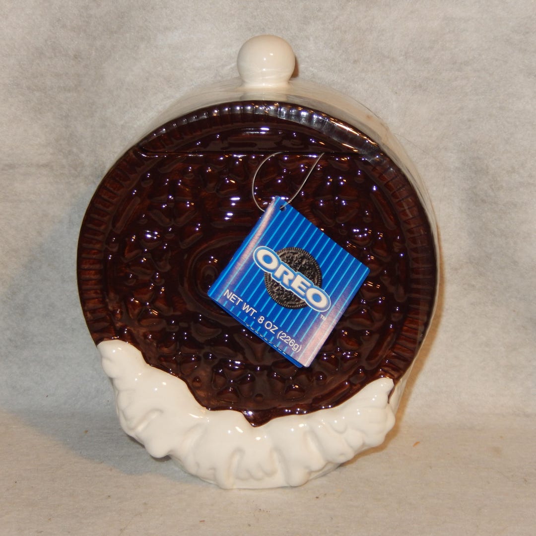 SEALED Vintage OREO Cookie Jar Milk Splash Third Series 2000 Nabisco ...