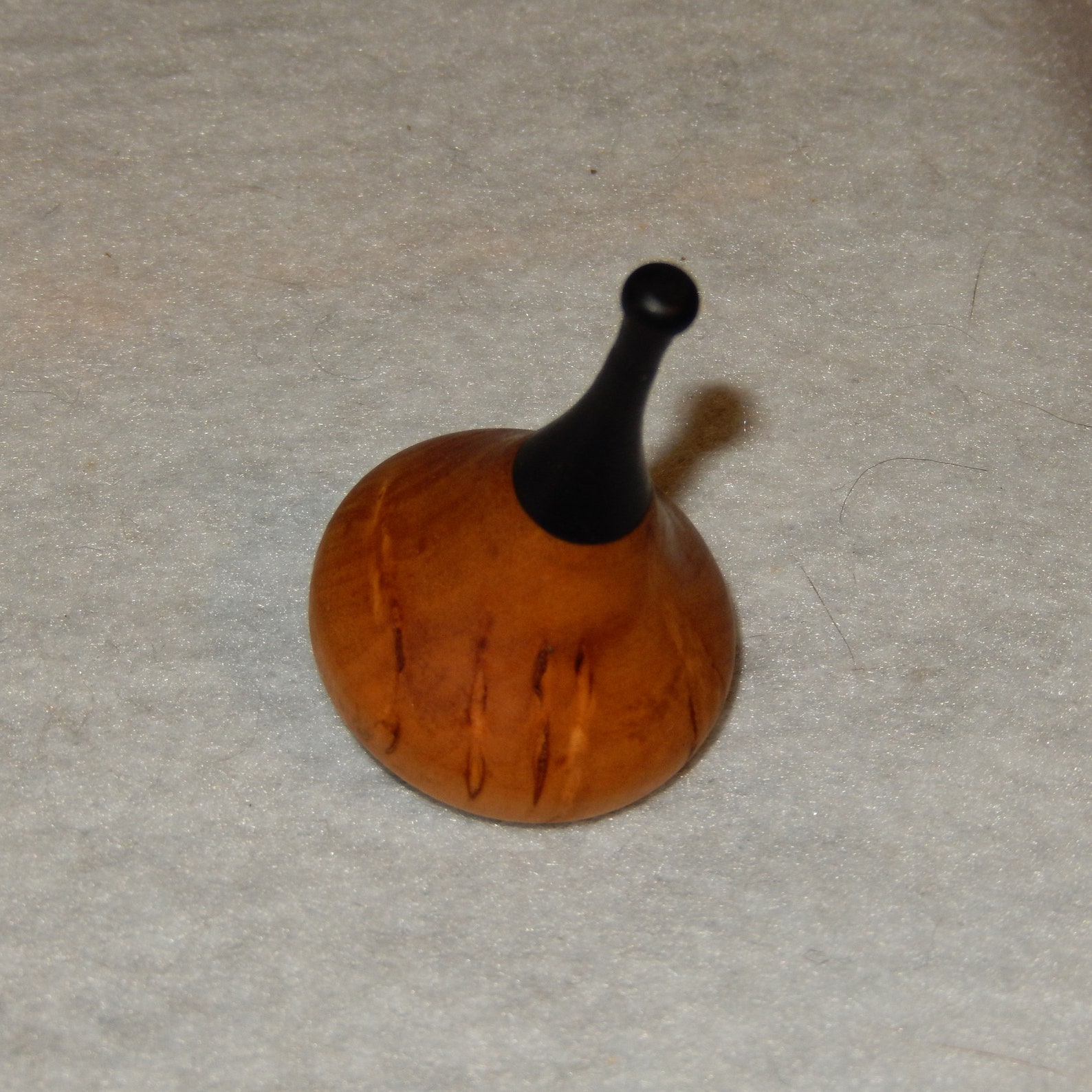 Lot 3 Hand Turned Exotic Wood Spinning Top Toys Crafted Desk Fidget ...