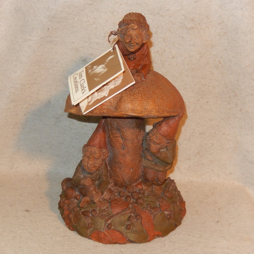 SIGNED Tom Clark 1983 GNOME Parsley Sage Thyme MUSHROOM Hang Tag Large ...