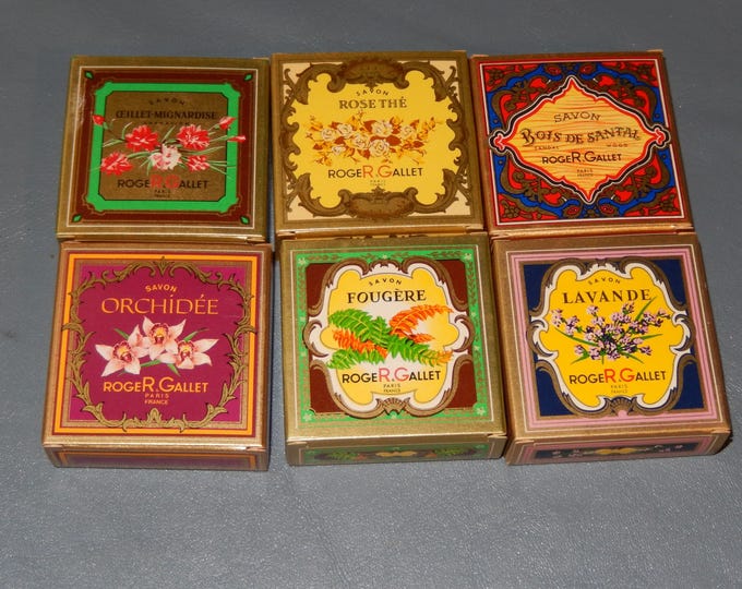 Set 6 Box ROGER & GALLET Paris France Perfume Bath Soap Scented Full ...