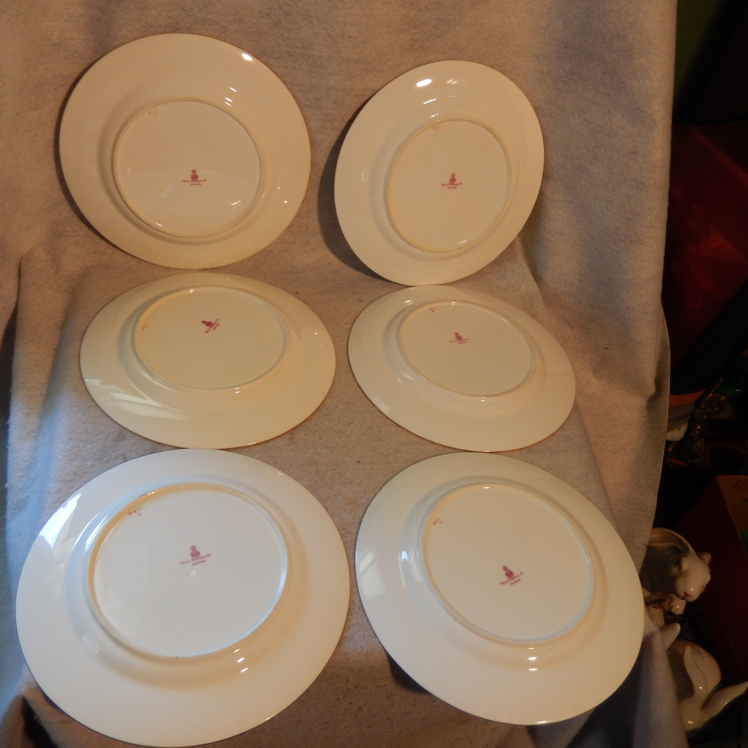 Set 6 MINTONS Early GLOBE CROWN Mark Wells Burrage Boston | Etsy