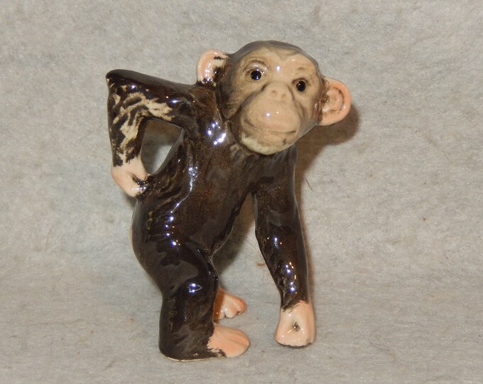 Vintage GOEBEL Chimp MONKEY West Germany Chimpanzee Figure Standing ...