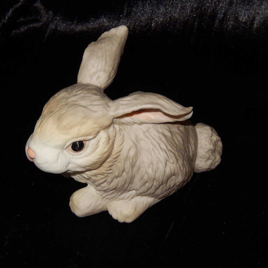 BOEHM Bisque RABBIT Rest 400-87 Edward Marshall Bunny Hare Figure ...