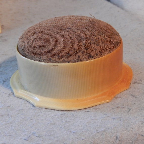 French Ivory PyRaLin Celluloid Vanity Box Mirror DuBa… - Gem