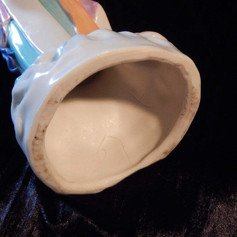 Hand Painted Porcelain GEISHA W/basket Fish Seaweed Oriental - Etsy