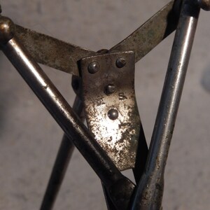 Antique M.S. Folding Tripod Easel SWORDS Picture Display Stand Metal ...