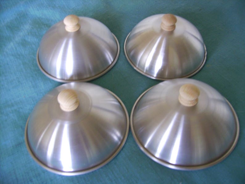 BBQ Burger Basting Lids Set of 4 Cheese Melting Dome Covers 5.5in - Etsy