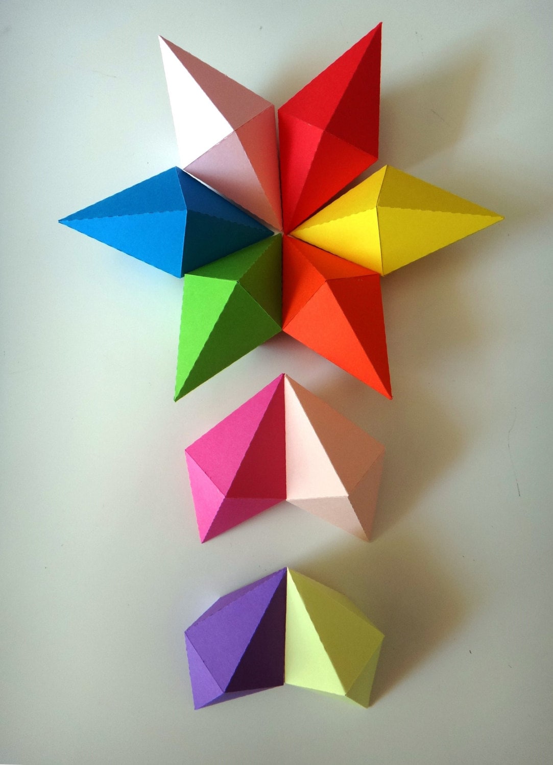 Garland Geometric Forms for DIY Decoration 10, 20 or 30 Pieces, Color ...