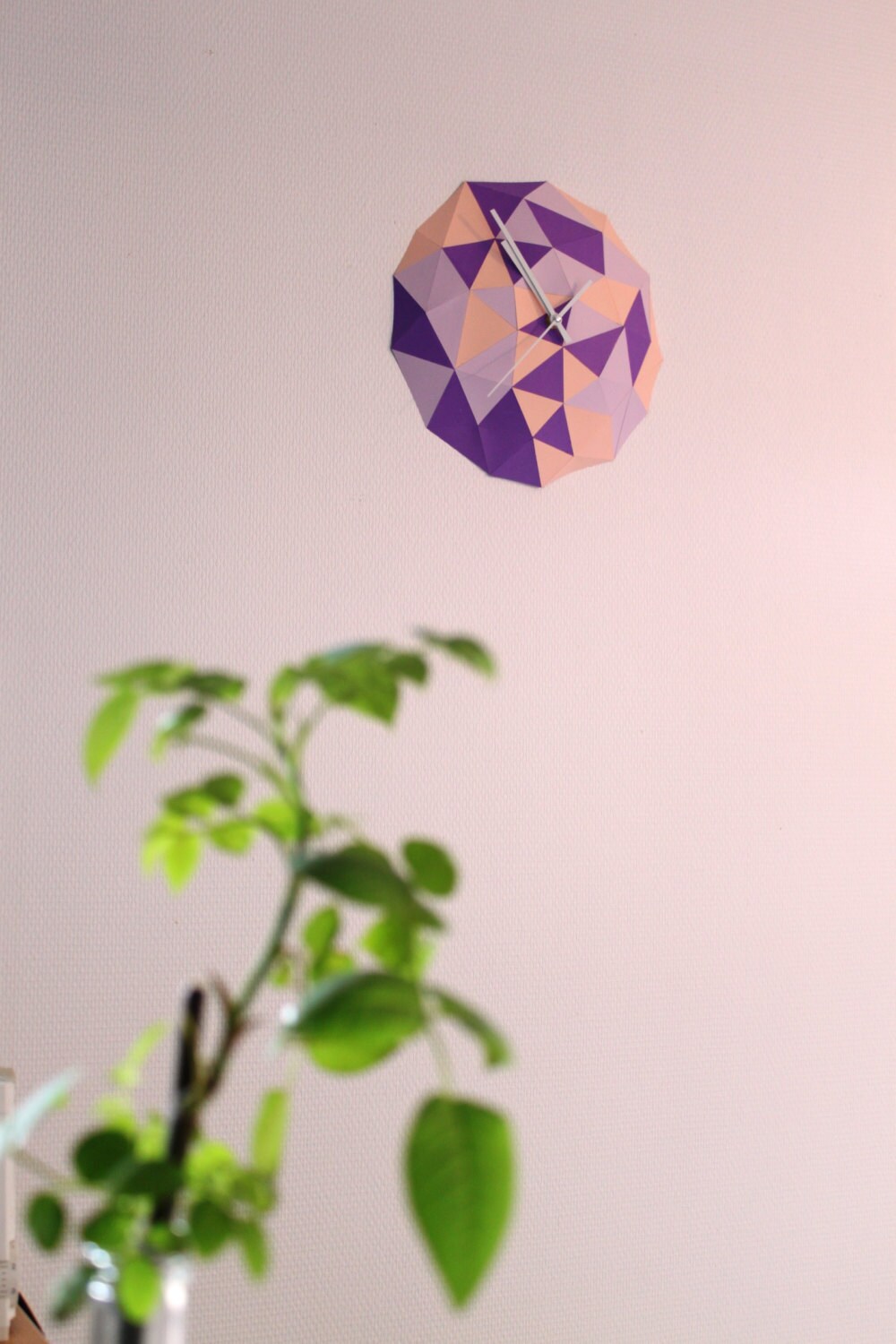 DIY KIT "wall Clock", Handmade Papercraft Sculpture, Made on Paper 100% ...