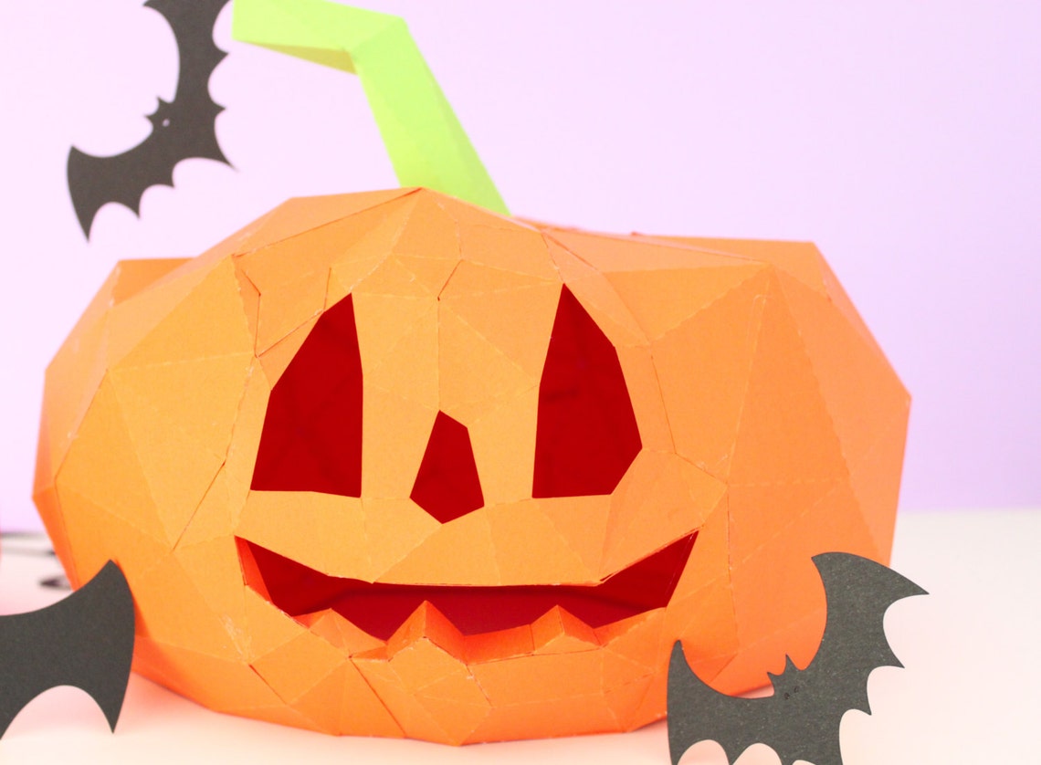 Halloween Decoration DIY Paper Pumpkin for Your Decoration in - Etsy