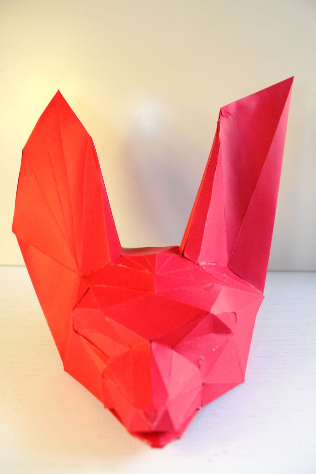 DIY Paper Kit Fox Head, Handmade Paper Sculpture. - Etsy