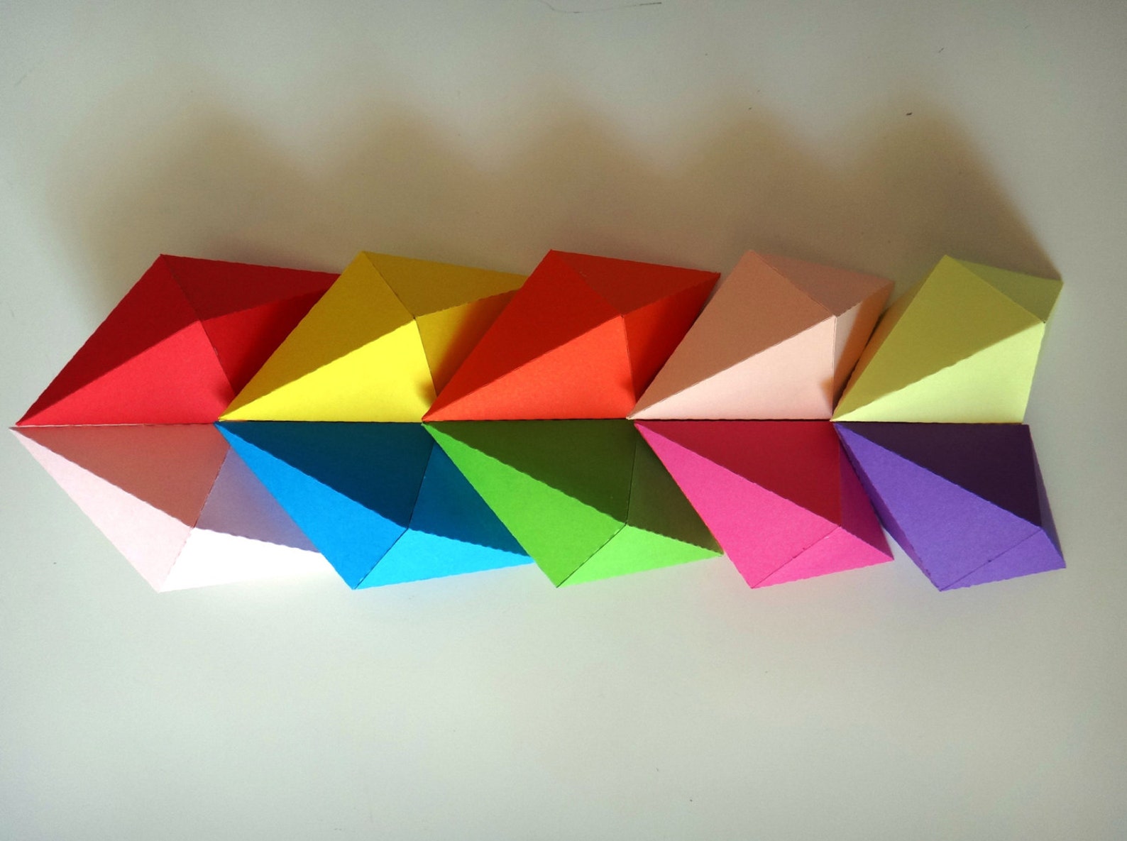 Garland Geometric Forms for DIY Decoration 10, 20 or 30 Pieces, Color ...