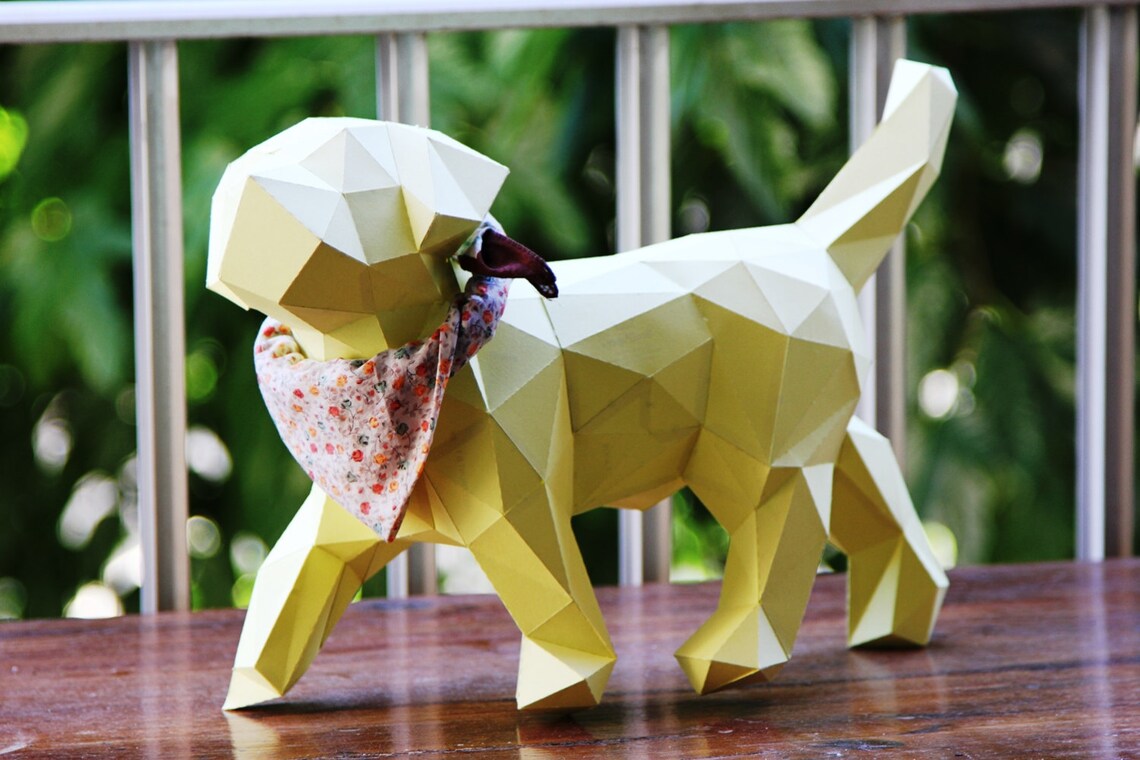 DIY Kit PUPPY / Dog Paper Sculpture Animal Faux Taxidermy - Etsy