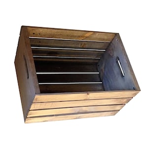 Rustic Storage Crate 6 Pack - 6 Wooden Crates for Building Shelving - 6 ...