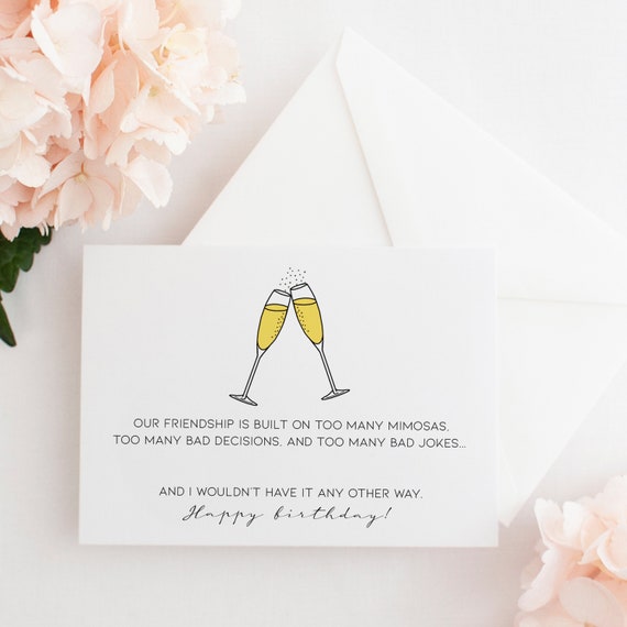 Mimosa Birthday Memes Funny Quarantini Birthday Card For Her. Great