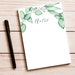 Leaf Notepad 5x7 Notepad Watercolor Notepad To-do Lists Notes Leaf ...