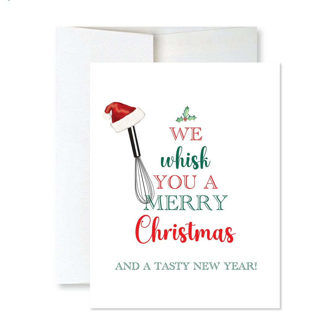 Funny Cooking Christmas Card - Christmas Card for Home Chef - Food ...