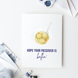 Funny Passover Card - Punny Passover Card Set - Matzo Ball Soup ...