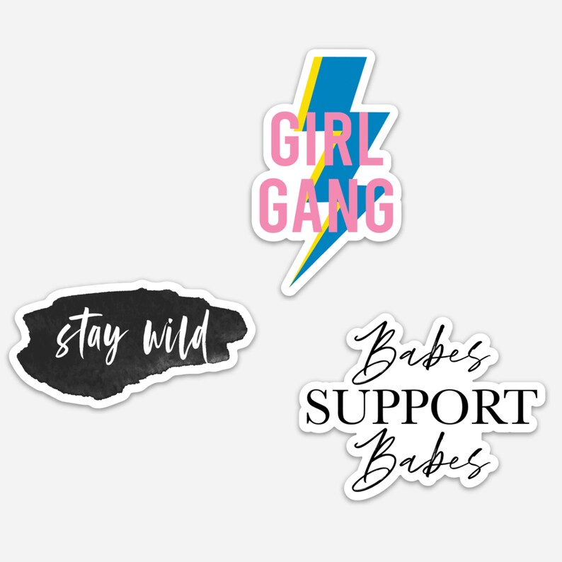 Girl Boss Stickers - Babes Support Babes - Supportive Friends - Women ...
