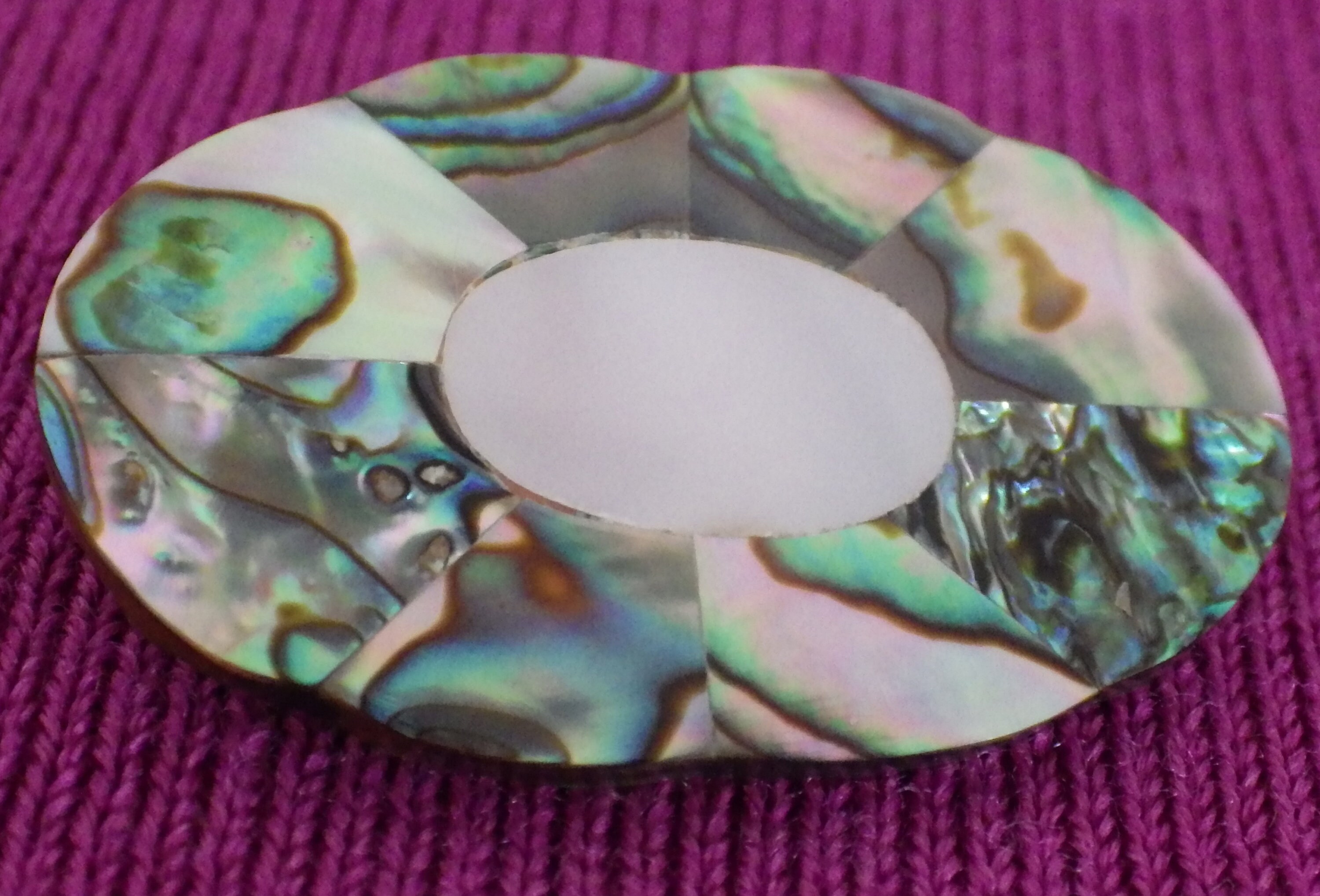 Alpaca Mexican Silver and Abalone Brooch | Etsy