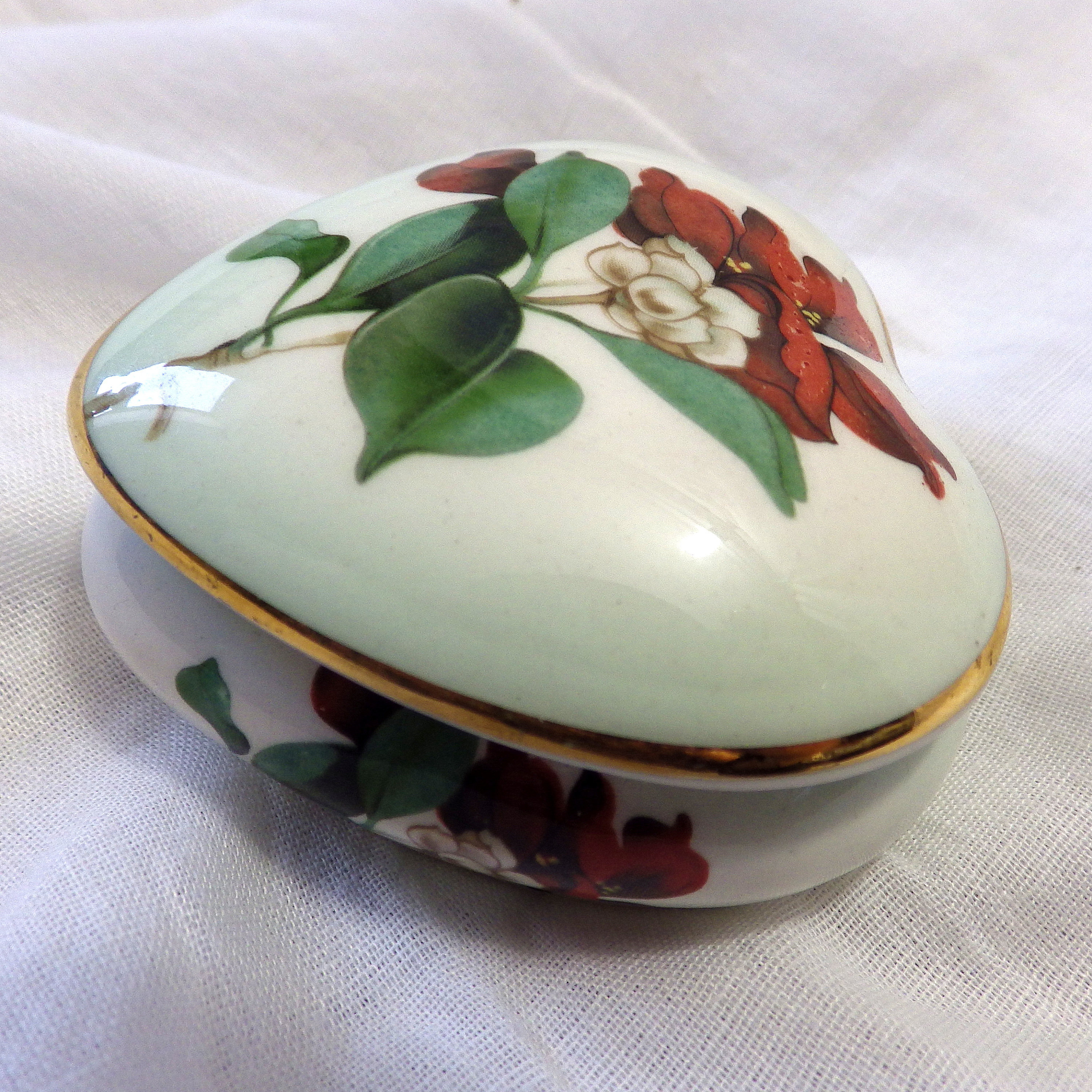 Royal Worcester palissy, Heart Shaped Lidded Trinket Box 1 - Etsy
